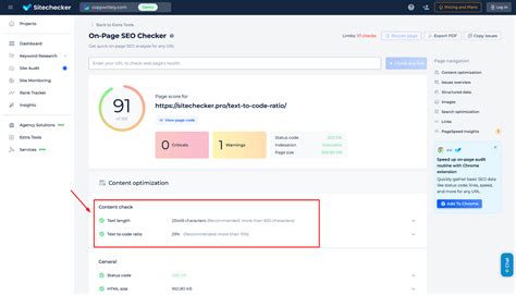 Text To HTML Code Ratio Checker Test Any On Website