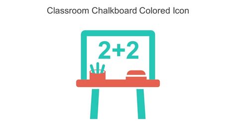 Classroom Chalkboard Colored Icon In Powerpoint Pptx Png And Editable Eps Format PPT PowerPoint