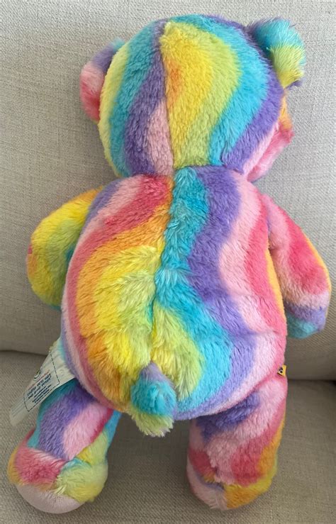 Babw Rainbow Swirl Teddy Bear Cute Plushies Enchanted Spring Garden Rainbow Hugs Etsy