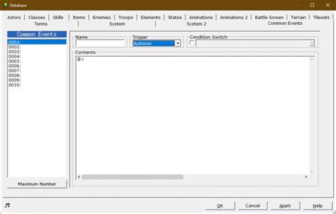 [help ]problem with common event rpg maker forums