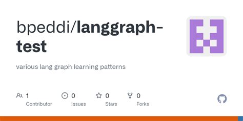 Github Bpeddilanggraph Test Various Lang Graph Learning Patterns