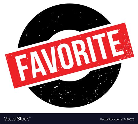Favorite Rubber Stamp Royalty Free Vector Image