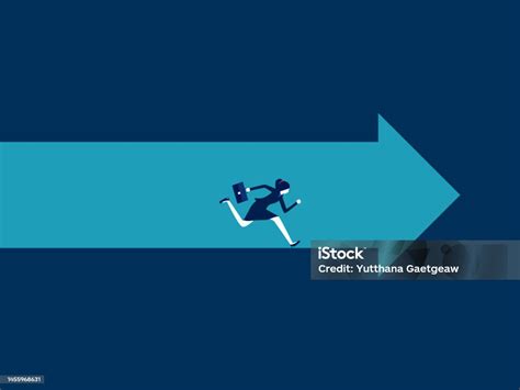 길을 인도하는 화살과 함께 동굴에서 달리는 사업가 비즈니스 솔루션 개발에 대한 스톡 벡터 아트 및 기타 이미지 개발 개선