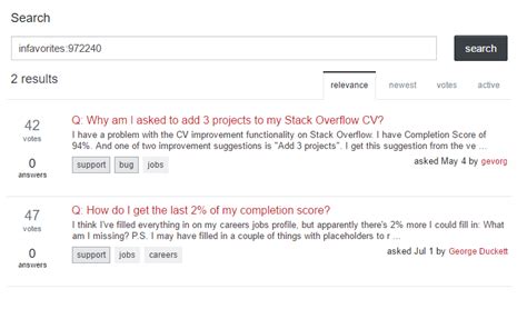 how to classify my favorite questions meta stack overflow