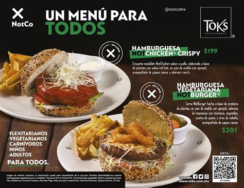 Toks Crea Un Menú Para Todos Los Paladares Y Ahora Crea Uno A Base De