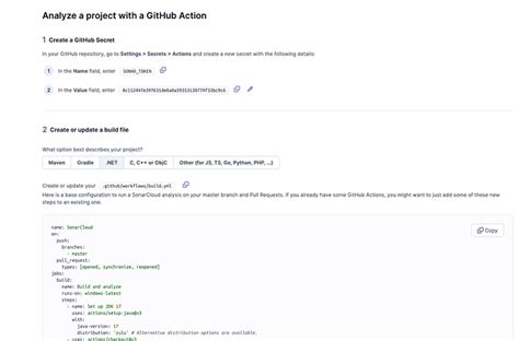 Sonar Scan For Net Project On Github Actions Sonarqube Cloud Sonar
