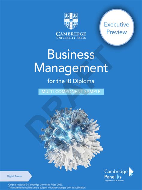 Edu Ib Business Management Executivepreview Digital Web 2022 Pdf