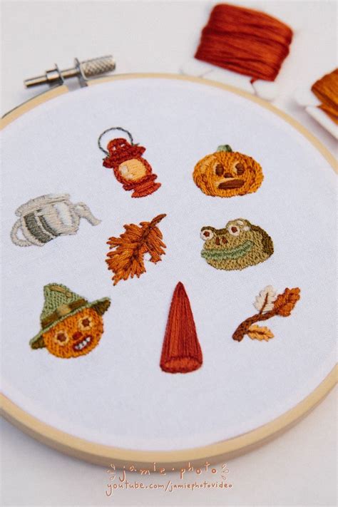 Over The Garden Wall Embroidery Otgw Hand Embroidery Pattern Fall