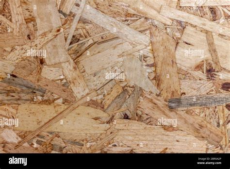 Yellow Osb Building Material Texture Background With Copyspace Stock