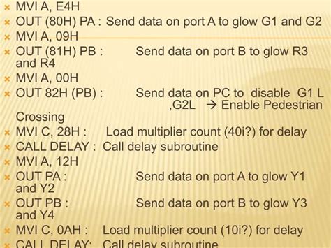 Traffic Light Control System Using 8085 Microprocessor Pptx