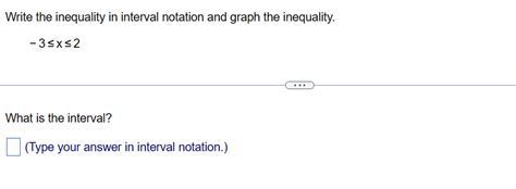 Solved Write The Inequality In Interval Notation And Graph Chegg Com