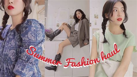 Fashion Haul 🌵 지금 이순간 꼭 봐야할 여름 패션하울 페이즐리 원피스린넨 반바지 여름원피스기본티 에이블리시크