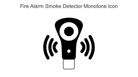 Fire Alarm Smoke Detector Monotone Icon In Powerpoint Pptx Png And
