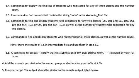 Solved 2 Use The Vi Editor To Create Three Text File C1