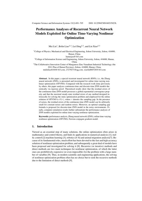 Pdf Performance Analyses Of Recurrent Neural Network Models Exploited