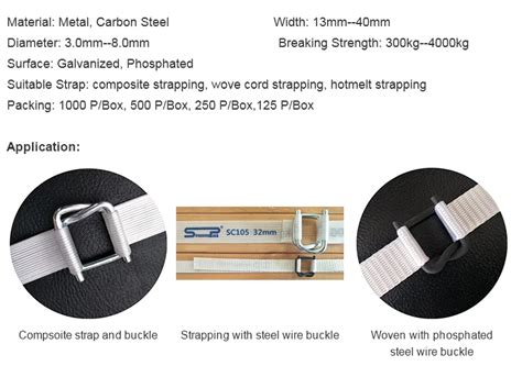 Galvanized Phosphated Metal Steel Wire Cross Strapping Buckle Buy
