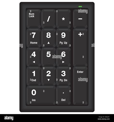 Computer Key Pad Stock Vector Images Alamy