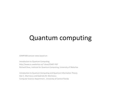 ppt quantum computing powerpoint presentation free download id 2310999