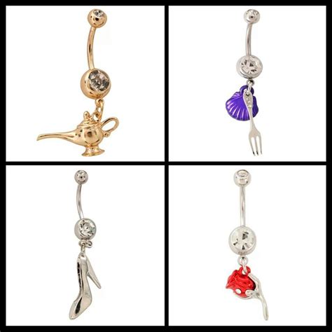 Awesome Princess Themed Belly Rings♥ Belly Button Piercing Jewelry