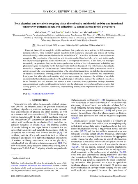 Pdf Both Electrical And Metabolic Coupling Shape The Collective