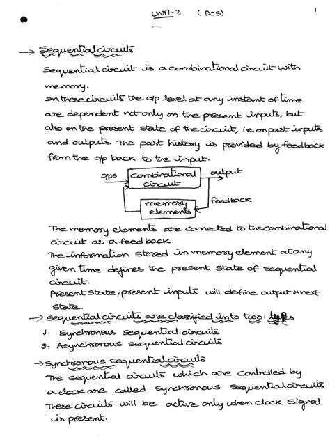 Unit 3 Sequential Circuits Pdf