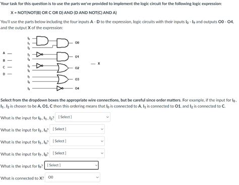 Solved Your Task For This Question Is To Use The Parts We Ve Chegg