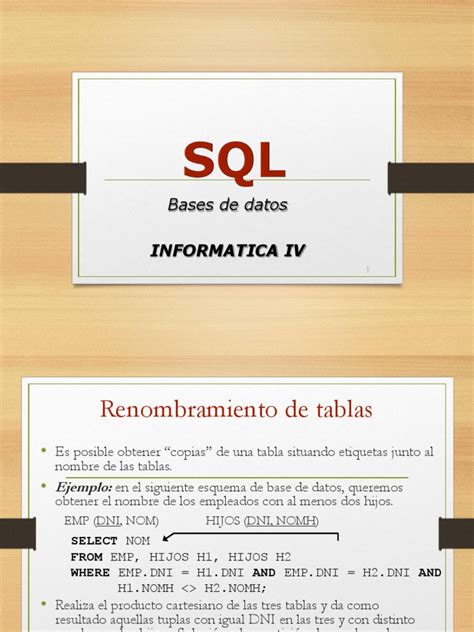 Sentencias Sql Pdf Sql Software De Gestión De Datos