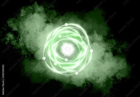 Colorful Atomic Particle Background Science Atomic Structure And Colorful Atomic Particle Background Science Atomic Structure And