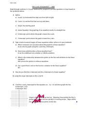 Pre Class Assignment Done 1 Docx MGF 1106 PRE CLASS ASSIGNMENT LINES Read Through Sections