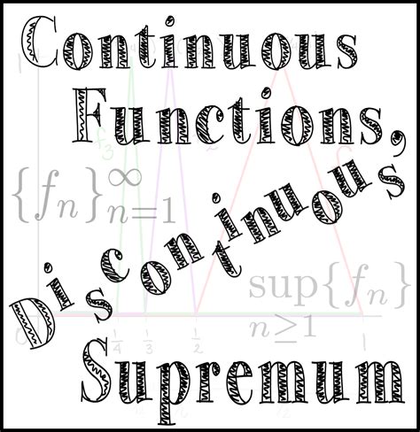 Continuous Functions Discontinuous Supremum