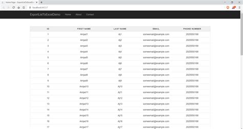 Export Any List To Excel In ASP Net Core DEV Community