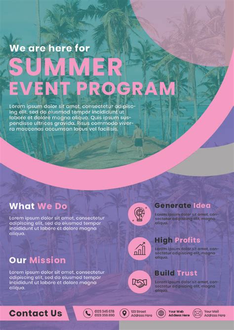 Event Program Template Free Psd Shop Fresh