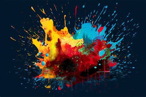 Pixel Art Splatter Crafting Splatter Effects Pixel By Pixel Crea Stock