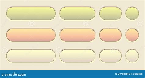 Buttons Yellow Orange Color Collection Interesting Navigation Panel For Website With Soft