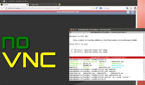 linux novnc in ubuntu not working super user