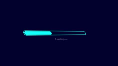 Futuristic Uploading Progress Bar Isolated On Black Background Progress Loading Bar K