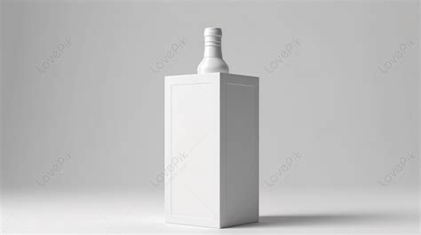 흰색 마분지 병 캐리어의 3d 렌더링된 전면 보기 포장 상자 배경 마시다 배경 판지 배경 이미지 Hd 포장 상자 마시다