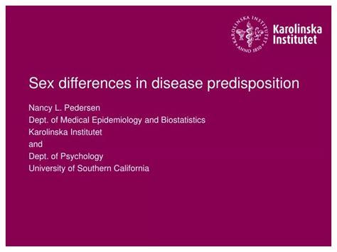 Ppt Sex Differences In Disease Predisposition Powerpoint Presentation Id 4136680