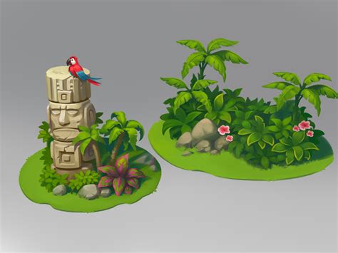 Jungle Map For Casual Game On Behance