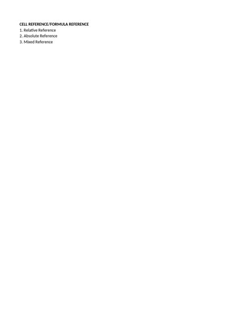 Cell Reference Class Pdf