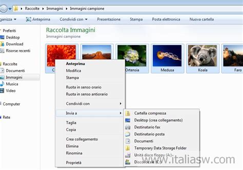 temporary data storage folder la cartella che elimina automaticamente il suo contenuto italia sw