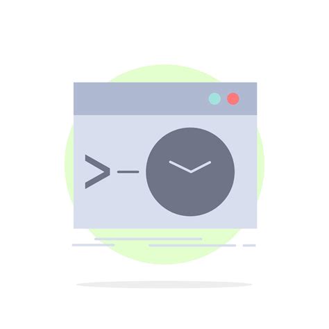 Admin Command Root Software Terminal Flat Color Icon Vector 17985439