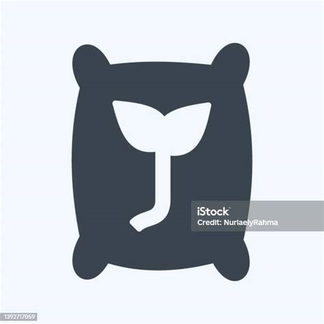 아이콘 씨앗 정원 기호에 적합합니다 글리프 스타일 편집 가능한 간단한 디자인 디자인 템플릿 벡터 간단한 기호 그림 건강관리와