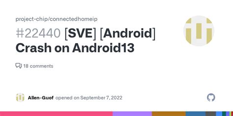 Sve Android Crash On Android13 · Issue 22440 · Project Chip