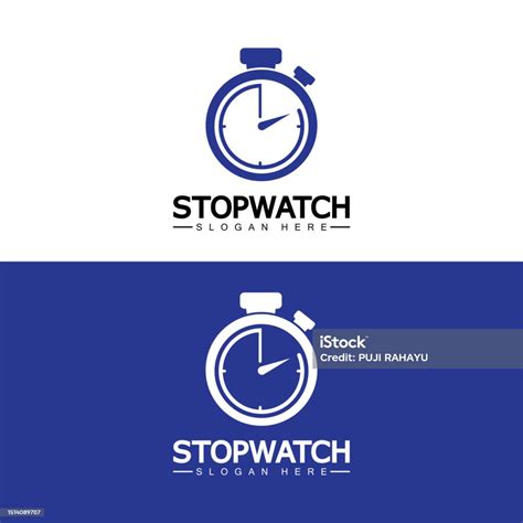 스톱워치 타이머 로고 디자인 벡터 아이콘 기호 그림 템플릿 0명에 대한 스톡 벡터 아트 및 기타 이미지 0명 개념 개념과 주제 Istock