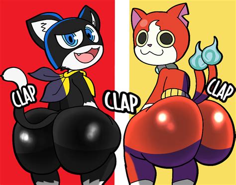 Post 6329321 Crossover Jibanyan Morgana Persona Persona 5 Yo Kai Watch