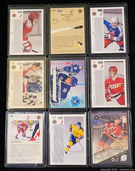 Nine 1990s Upper Deck Hockey Cards Maxsold