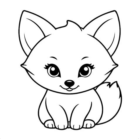 4 페이지 무료로 다운로드 가능한 여우 색칠하기 벡터 And 일러스트