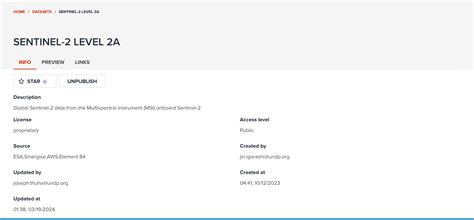 Searching Satellite Datasets Geohub Documentation
