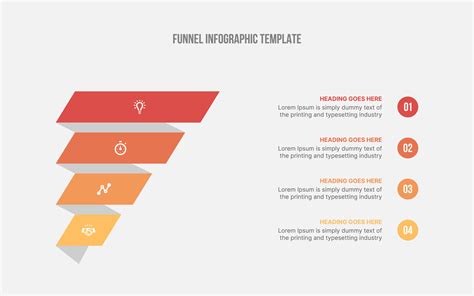 Funnel Infographic Design Template With 4 Steps 26742285 Vector Art At Vecteezy